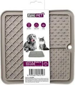 Epic Pet LickSnack Lízací podložka čtverec světle šedá 20x20cm