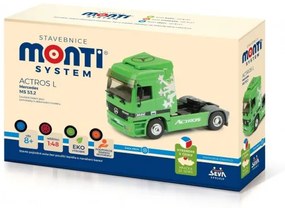 Stavebnice Monti System MS 53.2 Actros L (zelený) 1:48 v krabici 22x15x6cm