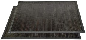 Vingo Černé prostírání z bambusu, 30 x 45 cm