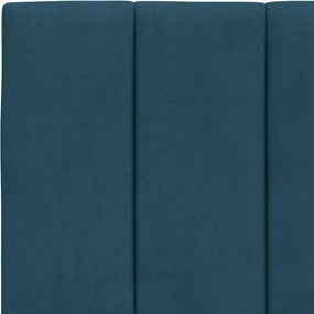 Postel s matrací Hanko modrá 90 x 190 cm samet 3208572