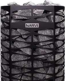 Narvi Saana Flow WiFi 9,0 kW – elektrická saunová kamna black