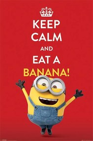 Plakát - Mimoni (Keep Calm and Eat Banana!)