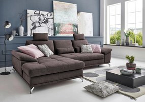 XXXLutz ROHOVÁ SEDAČKA, textil, tmavě hnědá Sit & More - Sedací soupravy - 000144005512