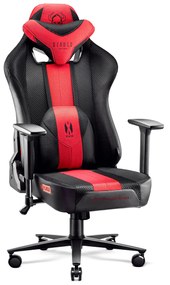 Látková herní židle Diablo X-Player 2.0 King Size: karmínovo-antracitová Diablochairs