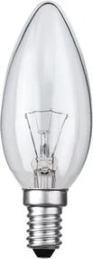 Žárovka průmyslová čirá TES-LAMP 40W E14 B35 svíčka