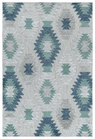Ayyildiz, Kusový koberec Bahama 5153 Blue – na ven i na doma, 80x250, modrá, chodba / předsíň