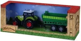 RAPPA - Traktor plastový se zvukem a světlem s vlečkou / od 3 let