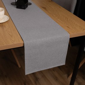 Biante Dekorační běhoun na stůl BKR-503 Šedý režný 45x140 cm