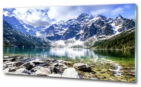 Wallmuralia Foto obraz fotografie na skle Mořské oko Tatry 100x50