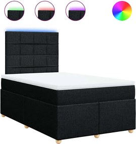 Box spring postel s matrací černá 120x190 cm textil 3293521
