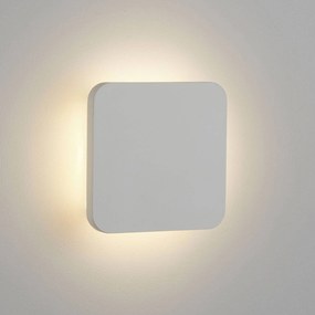 LED nástěnné světlo Gypsum 15 x 15 cm v bílé sádře