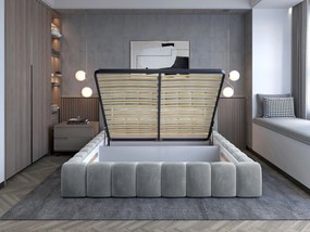 Dvoulůžková postel LAMICA I 160x200 s LED osvětlením Monolith - výběr z 4 provedení