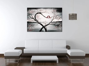 Gario Ručně malovaný obraz Ptačí láska Rozměry: 100 x 70 cm