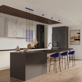 Sollux Lighting Závěsné svítidlo PASTELO 3P ultramarínové