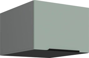 ARIA sa | horní skříňka 50 NAGU-36 1F výklopná | 50 cm | HLUBOKÁ | ANTI FINGERPRINT povrch | antracit/aquamarine