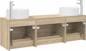 Sada koupelnového nábytku 3 ks Dub sonoma 49,5 x 44,5 x 65,5 cm 3405941