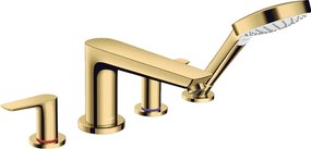 Hansgrohe Talis E, baterie na okraj vany, 4-otvorová instalace, zlatá lesklá, 71748990