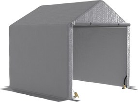 Outsunny Zahradní Kůlna 2 x 2 m Exteriérový Přístřešek na Kolo s Pozinkovaným Ocelovým Rámem, Vodotěsný a UV-Odolný, Úložný Stan pro Kolo, Motocykl, …