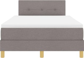 Postel s boxspringem s polštářem Taupe 120 x 190 cm textil 3338906