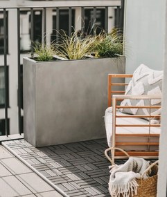 Květináč ELEMENTO, sklolaminát, šířka 88 cm, beton design