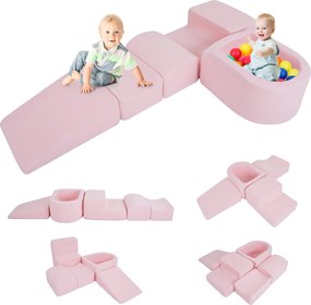 Costway 5-dílné pěnové stavební bloky pro batolata měkké stavební bloky