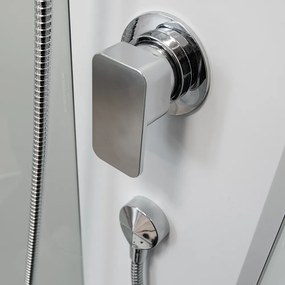 Roltechnik Outlet Čtvrtkruhový sprchový box NOVA Varianta: rozměry: 90x90 cm - (NOVA-900 - 4000943), Barva profilů a typ výplně: profily: brillant, výplň: Matt glass