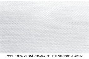 PVC ubrus ČERVENOZELENÉ KVĚTINY - šíře 140 cm, návin 20 m