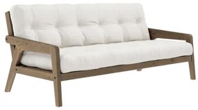 sofa GRAB by Karup - 100*200 cm carob (hnědá) + futon natural 701