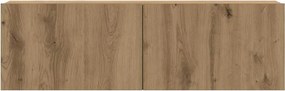 Sada 8 kusů nástěnné TV skříňka dub artisan kompozitní dřevo 3328956