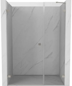 Mexen Lunar-B sprchové dveře jednokřídlé levé 120 cm, transparentní, kartáčovaný nikl - 832S-120-050-97-00-L