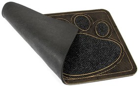 Textilní gumová čistící venkovní vstupní rohož Wipe Your Paws, FLOMAT - délka 45 cm, šířka 75 cm a výška 1 cm