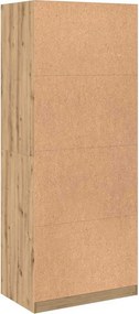 Šatní skříň dub artisan 80 x 50 x 200 cm kompozitní dřevo 3307728
