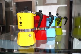 Bialetti Moka kávovar Rainbow na 3 šálky žlutá