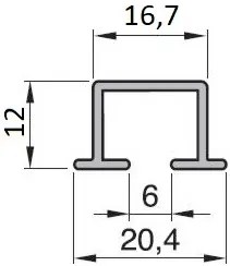 Záclonové kolejnice AL210 - na míru |