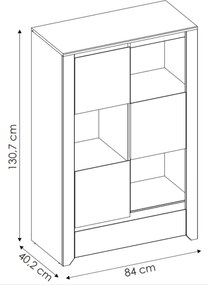 Sconto Komoda ANGEL 31 dub craft bílý
