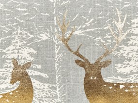 Sada 2 bavlněných polštářů vánoční motiv 45 x 45 cm šedé AECHMEA Beliani