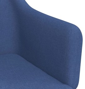 Petromila Otočné jídelní židle 4 ks modré textil