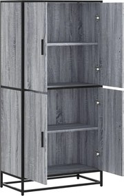 Skříň highboard šedá sonoma 68 x 35 x 139 cm kompozitní dřevo 3300833