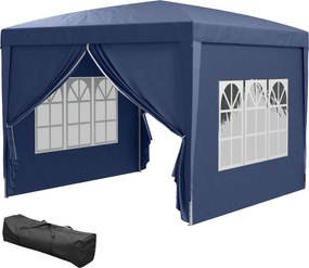 Pavilon Outsunny 3x3m, Voděodolný a Stabilní Zimní Stan s Rychlým Sestavením, UV Ochrana 50+, Skládací Párty Stan s 4 Bočními Stěnami pro Zahradu, Mod