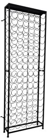 vidaXL Marketos Stojan na víno na 108 lahví, kovový