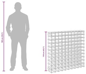 vidaXL Marketos Stojan na víno na 120 lahví masivní borové dřevo