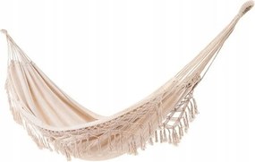 Velká závěsná houpací síť pro dva Hamaka XXL BOHO Baby Mix ecru