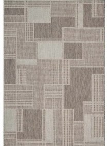 Vopi | Kusový koberec Flat 20632 taupe/champagne - 160 x 230 cm