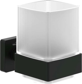 Villeroy & Boch Elements Striking - Držák kartáčků a pasty, sklo/matná černá TVA152019000K5