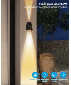 Brilagi - LED Solární nástěnné svítidlo PYRAMID LED/2W/3,2V 1300 mAh IP54