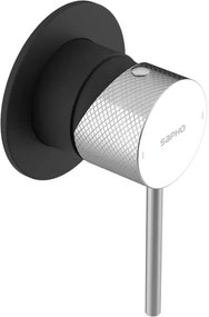 Sapho Ultrasan - Sprchová baterie pod omítku, s tělesem, matná černá/chrom UT041VBC