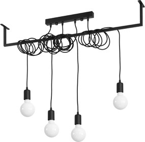 Sollux Lighting Lustr SALAMANCA 4 černý