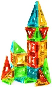 GEOMAG Magnetická stavebnice Magnetic Tiles Gems Mini / 26 dílků / Ple