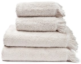 Sada 2 krémových ručníků a 2 osušek ze 100% bavlny Bonami Selection, 50 x 90 + 70 x 140 cm