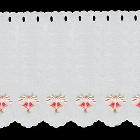 KRÁTKÁ ZÁCLONA NA POUTKÁCH XMAS16 145X70 CM VZOROVANÁ
